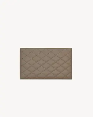 Saint Laurent Paris Pouch In Grain De Poudre Leather In Beige