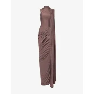 DEME Brente Draped Stretch-jersey Maxi Dress - Coco