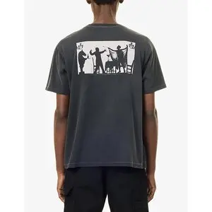 DUKE + DEXTER Mc Chess Washed Graphic-print Cotton T-shirt