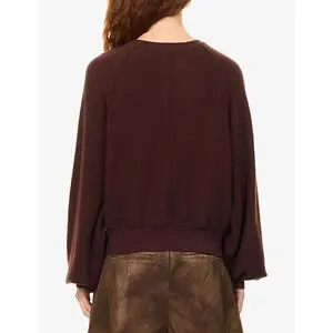 Free People Porta Henley-collar Cashmere Jumper
