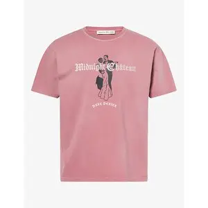 DUKE + DEXTER Mc Dancers Graphic-print Cotton T-shirt - Rose