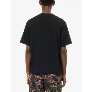A BATHING APE Motto Logo-print Cotton T-shirt - Black