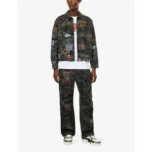 A BATHING APE Hybrid Camo Multi Badge Cotton Jacket
