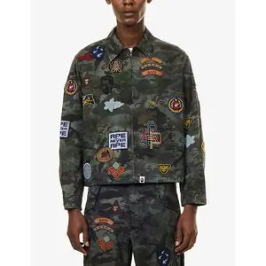 A BATHING APE Hybrid Camo Multi Badge Cotton Jacket