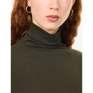 Vince Essential Turtle-neck Modal-jersey Top