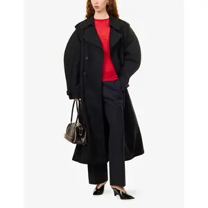 ANINE BING Pascale Cotton Maxi Trench Coat