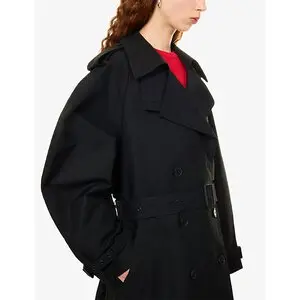 ANINE BING Pascale Cotton Maxi Trench Coat