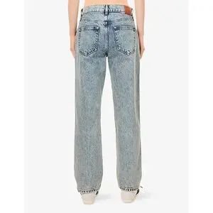 ANINE BING Kate High-rise Straight-leg Denim Jeans