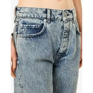ANINE BING Kate High-rise Straight-leg Denim Jeans