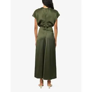 TOTEME Slouch Waist Satin Maxi Dress