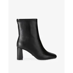 Carvela Rometta Heeled Leather Ankle Boots - Black