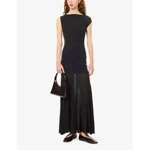 ST. AGNI Circle Hem Stretch-jersey Maxi Dress