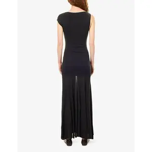 ST. AGNI Circle Hem Stretch-jersey Maxi Dress