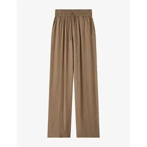 JOSEPH Dee Wide-leg Crepe Trousers