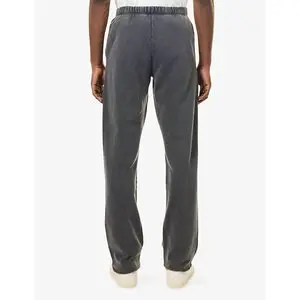 DUKE + DEXTER Washed Graphic-print Cotton Jogging Bottoms
