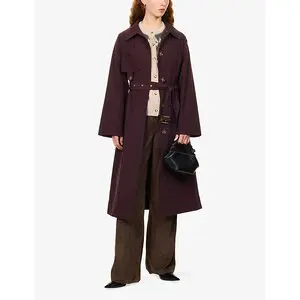 Barbour Antonella Long-line Cotton-blend Trench Coat