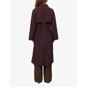 Barbour Antonella Long-line Cotton-blend Trench Coat