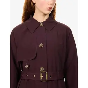 Barbour Antonella Long-line Cotton-blend Trench Coat