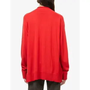 Magda Butrym Floral-trim Wool Jumper