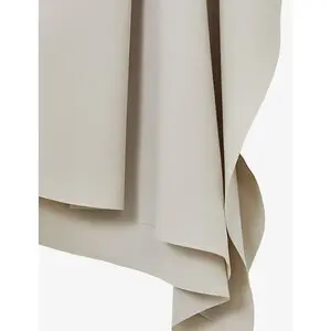REISS Jade Asymmetric Draped-sleeve Woven Top