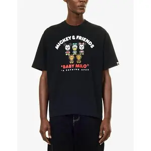 A BATHING APE X Disney Baby Milo Mickey & Friends Graphic Cotton-jersey T-shirt - White