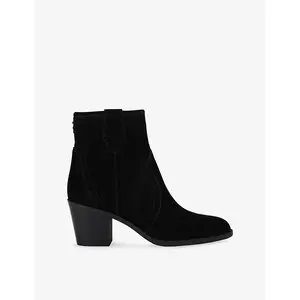 Carvela Salvetti Suede Heeled Ankle Boots - Black