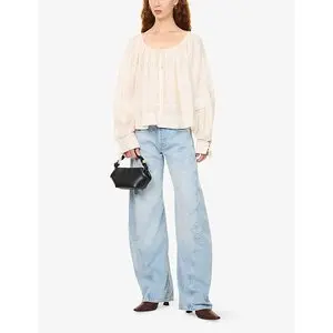 Free People Fable Twisted Seam Barrel Leg Jeans