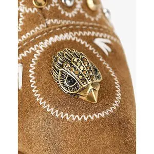 Kurt Geiger Boho Fold-over Suede Knee-high Boots
