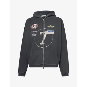 DUKE + DEXTER Dr4 Eat Dirt Washed Embroidered Cotton Hoody