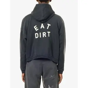 DUKE + DEXTER Dr4 Eat Dirt Washed Embroidered Cotton Hoody