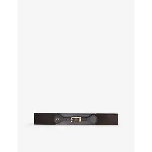 Maje Corset Leather And Suede Belt