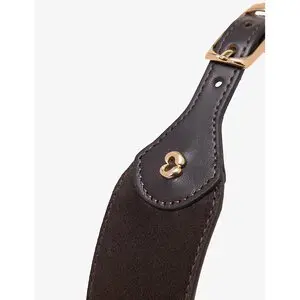 Maje Corset Leather And Suede Belt