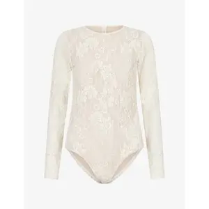 Zimmermann Long-sleeve Lace Bodysuit - Cream