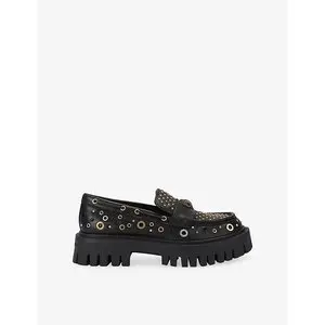 Kurt Geiger Studded Chunky Loafers - Black