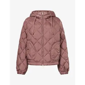 Max Mara Hooded Quilted Shell-down Jacket