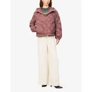 Max Mara Hooded Quilted Shell-down Jacket