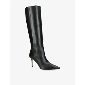 AQUAZZURA Harper 85 Leather Knee-high Boots