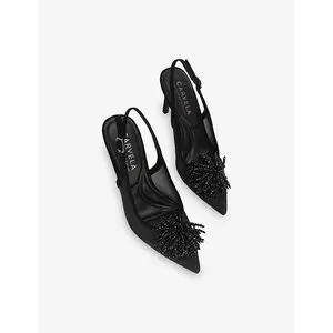 Carvela Lucia Woven Sling-back Courts