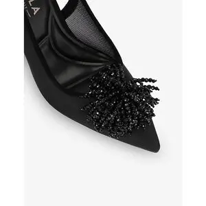 Carvela Lucia Woven Sling-back Courts