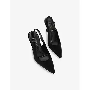 Carvela Leoni Velvet Sling-back Courts