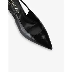 Carvela Elisia Leather Sling-back Courts