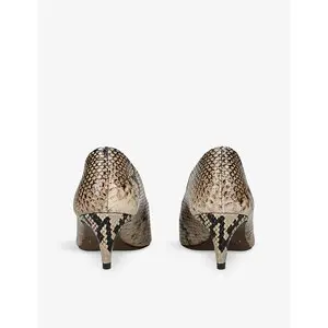 Khaite Marlene Leather Heeled Courts