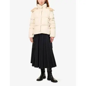 Moncler Castelnew Detachable-hood Shell Jacket