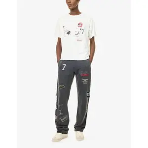 DUKE + DEXTER Mc Smoke Graphic-print Cotton T-shirt