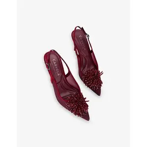 Carvela Lucia Woven Sling-back Courts