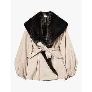 Magda Butrym Puffed-sleeve Soft-shell Jacket - Beige