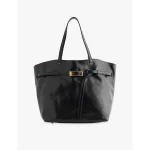 ANINE BING Elly Buckle Leather Tote
