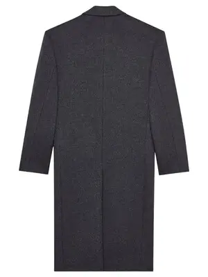 Saint Laurent Brushed Wool Double-faced Coat