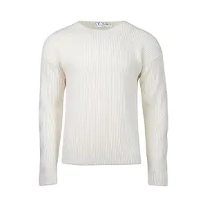 Off-White Slick Diag Knit Crewneck 'beige/beige - Cream