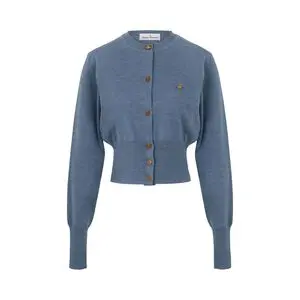 VIVIENNE WESTWOOD Bea Cropped Cardigan 'denim - Blue